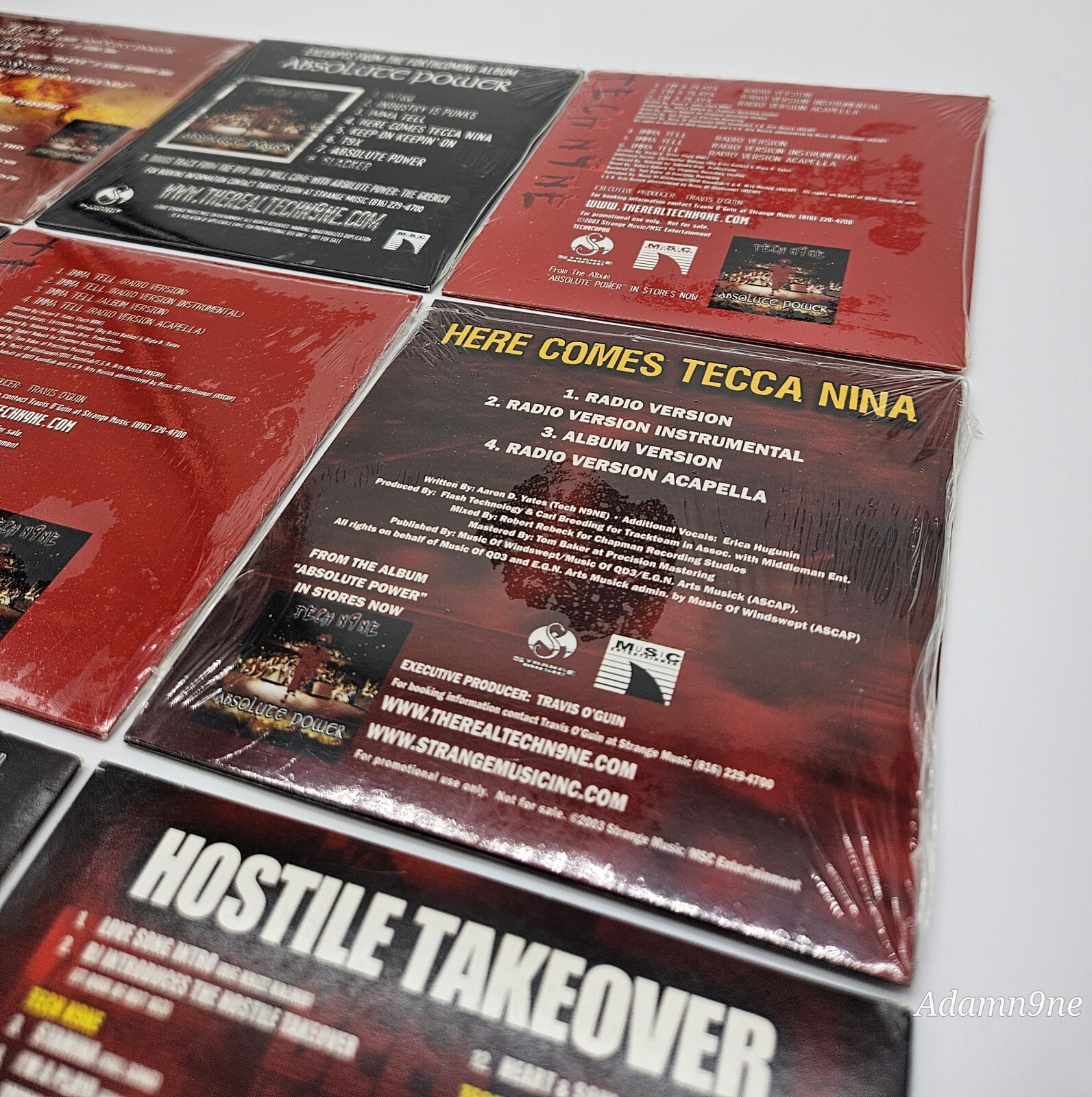 Tech N9ne CD Lot (9) Absolute Power Promo Sampler Single Strange Music ...