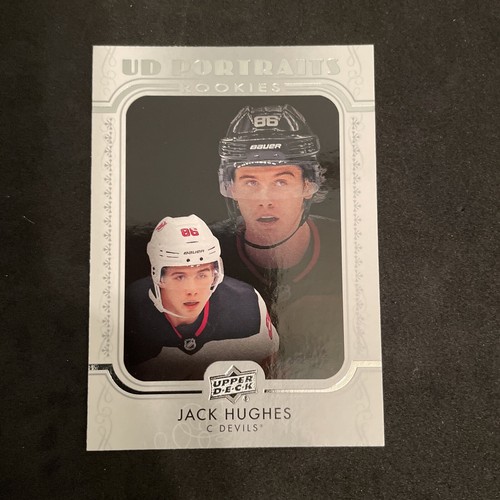 Jack Hughes 2019-20 Upper Deck Series 2 UD Portraits Rookies #P-100 ...