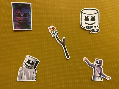 DJ MarshMello Smiley DecalSticker Yeti Car Decal Laptop Window PS Xbox ...