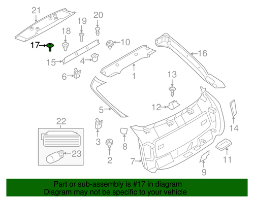 Originale BMW Finire Pannello Clip 51497207958 Pkg Di Due BMW X6 2008 A ...