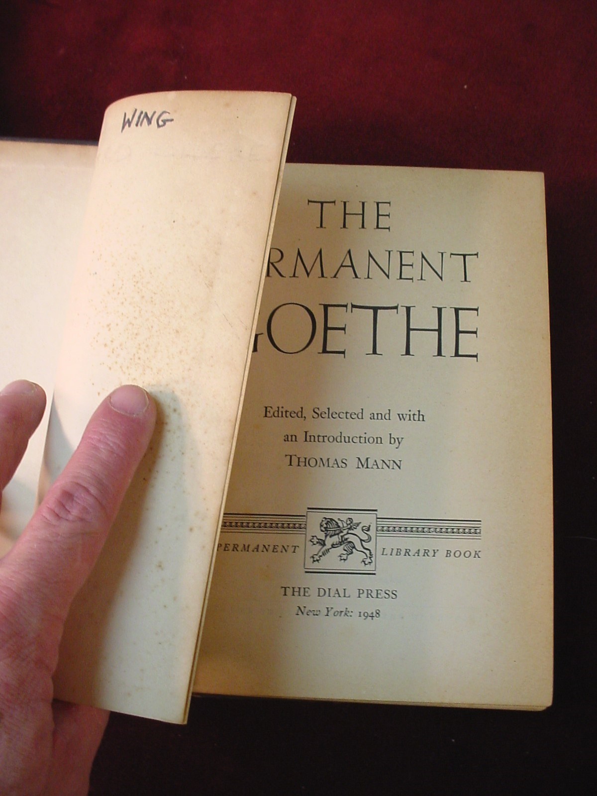 ANDY WING Photo Portrait & Books from Personal Library One Sgnd PHIL ...