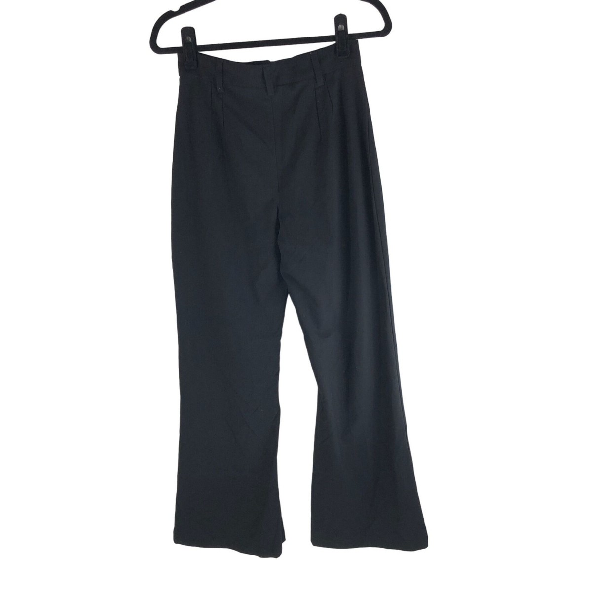 Free People Women's Black Flared Dress Pants High Rise Free People Women's Black Flared Dress Pants High Rise