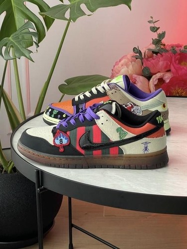 Nike sb dunk low halloween custom | eBay