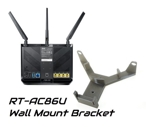 Low Profile Wall Mount Bracket Holder for ASUS RT-AC86U WiFi Router ...