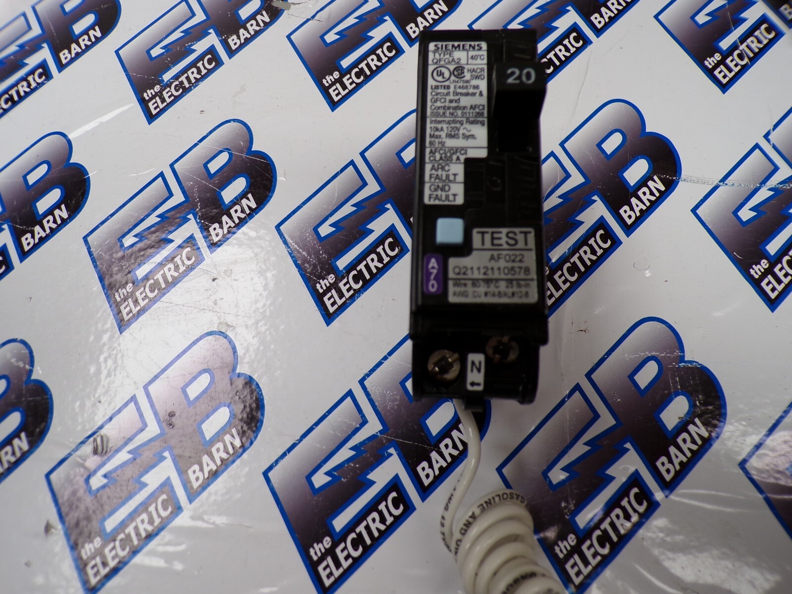 Siemens Q120DF, 20A, 120V, 1P, Combo GFCI & AFCI, Plug In, Breaker ...