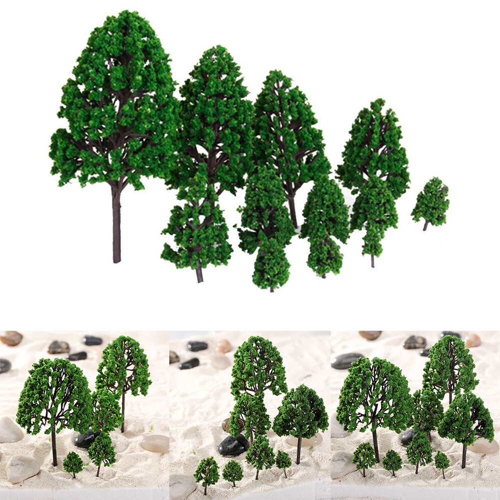 High Quality Plastic Model Trees for Railway Sceneries and Gardens ...