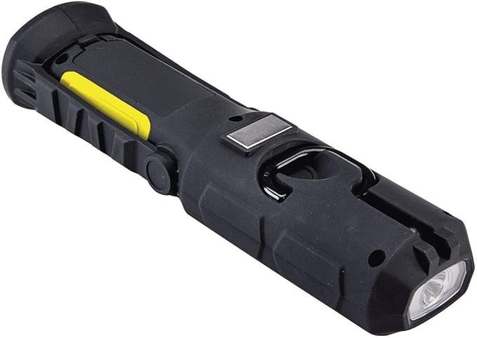 BRAUN 250 lumen WORKLIGHT Posable Magnetic 3Way LED Flashlight Home Job ...