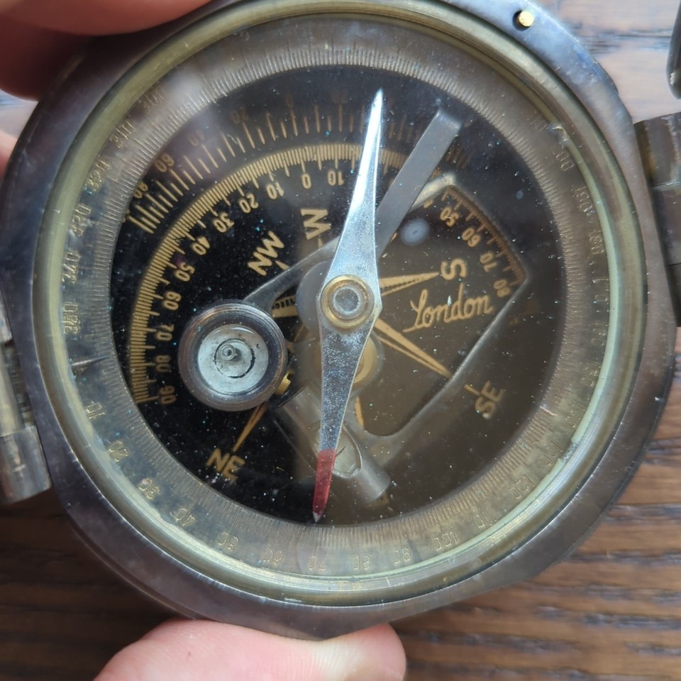 Antique Brinton Compass MK1 1862 Stanley London in Box Military (AE22 ...