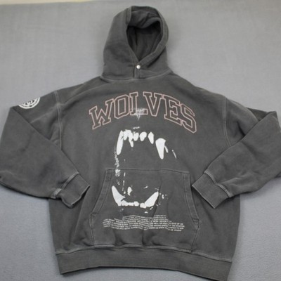 Darc Sport Wolves Hoodie Mens Medium Black Graphic Bodybuilding Club ...