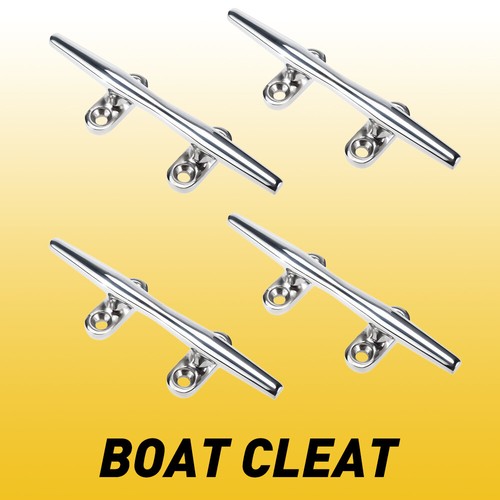4'' 316 Stainless Steel Open Base Cleat Boat Dock Decks Cleat Marine ...