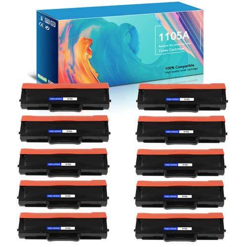 10PK Black W1105A Toner Compatible for HP 1105A LaserJet 107a 107r 107w ...