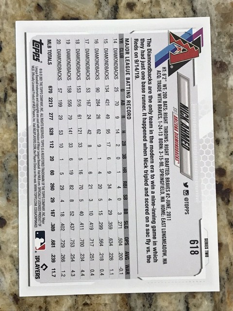 2021 Topps - Gold Star #618 Nick Ahmed for sale online | eBay