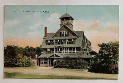 ca 1900s MA Postcard Cape Cod Cotuit Massachusetts Hotel Pines vintage ...