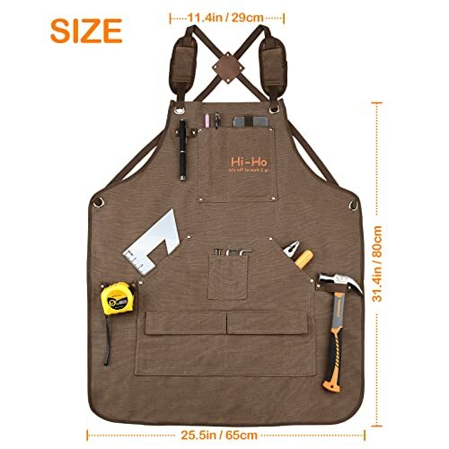 Wood Working Carpenter Handyman Mechanic Builders Apron by Hi-Ho Gift ...