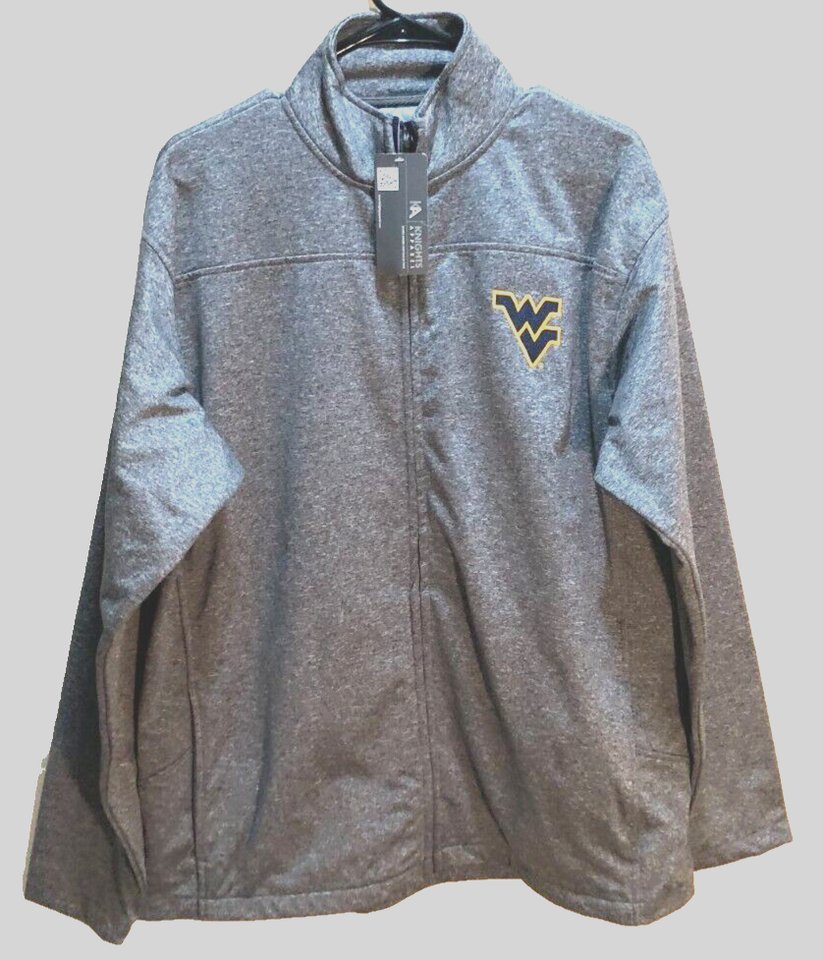 West Virginia Mountaineers NCAA Vintage 90s Sewn Logo Gray Full Zip ...