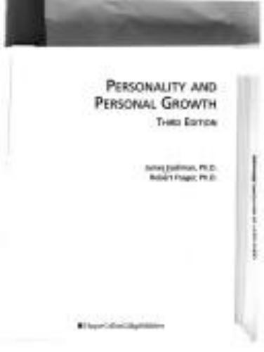 Personality and Personal Growth by James Fadiman and Robert Frager ...