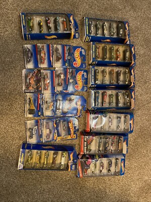 Hot Wheels Lot of 9 Gift Packs 2000-2010 Plus 12 Singles | eBay