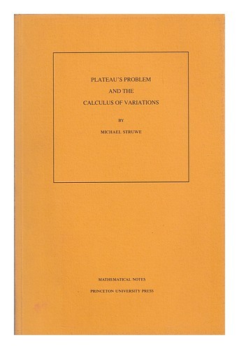 Struwe, Michael (1955 Plateau's Problem And The Calculus Of Variationen / Micha | eBay.de