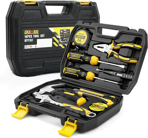 10 Piece Small Tool Kit,Mini Portable Tool Set,Home Repair Hand Tool ...