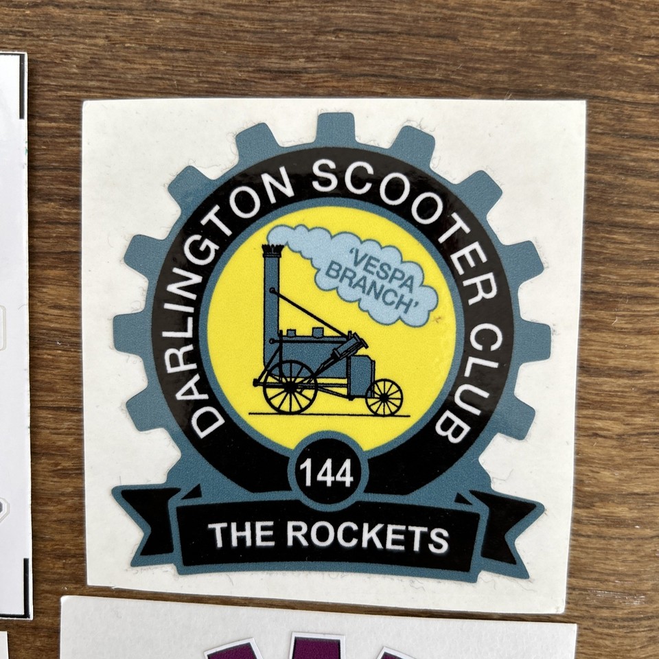 Vespa Club of Britain Cog Stickers Scooter GTS 300 PX 125 RARE ...