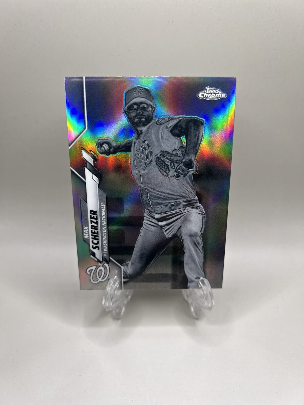 2020 Topps Chrome Negative Refractor Max Scherzer #139 | eBay