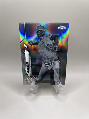 2020 Topps Chrome Negative Refractor Max Scherzer #139 | eBay