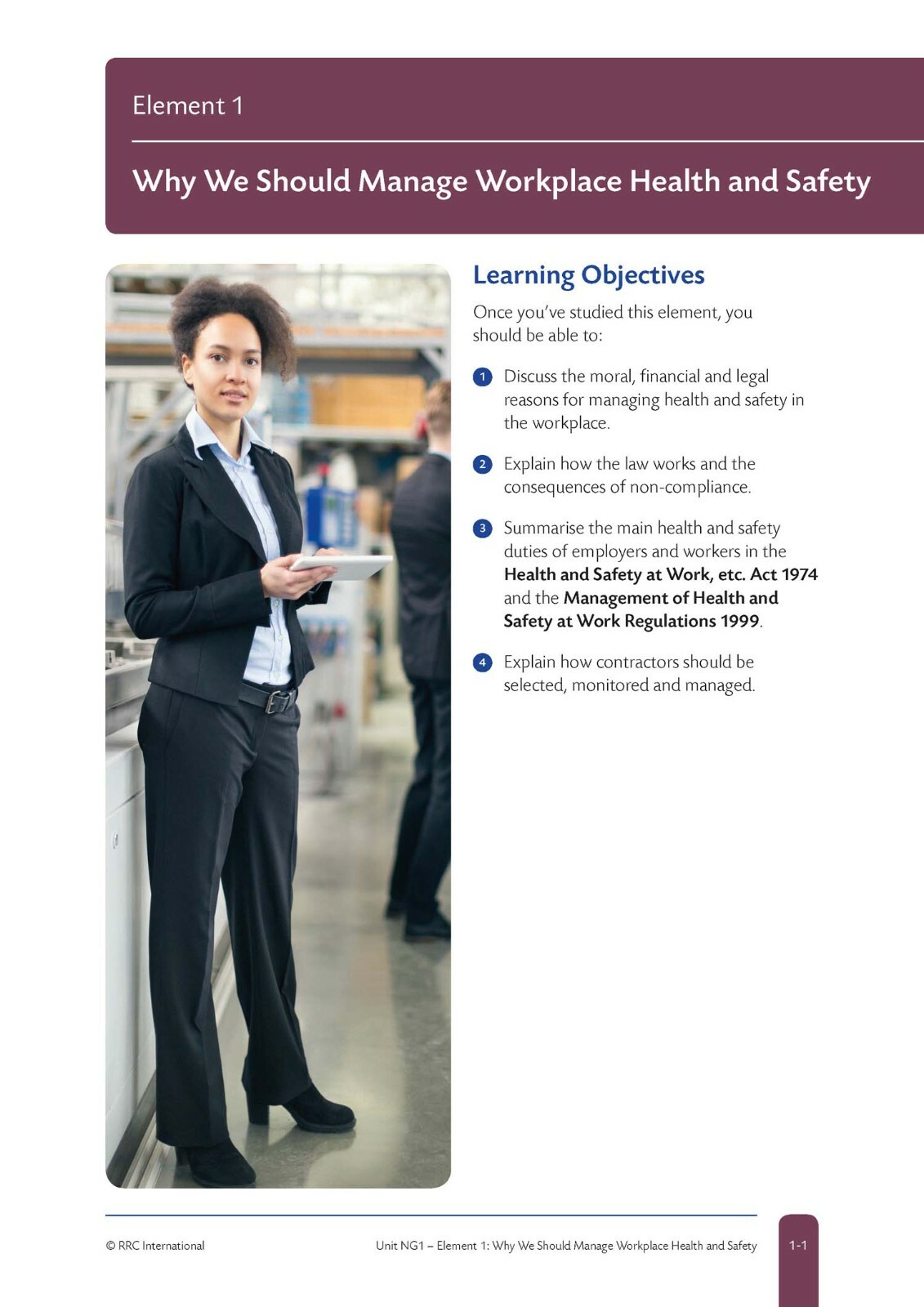 RRC Study Text: NEBOSH National General Certificate: Complete: NG1 ...