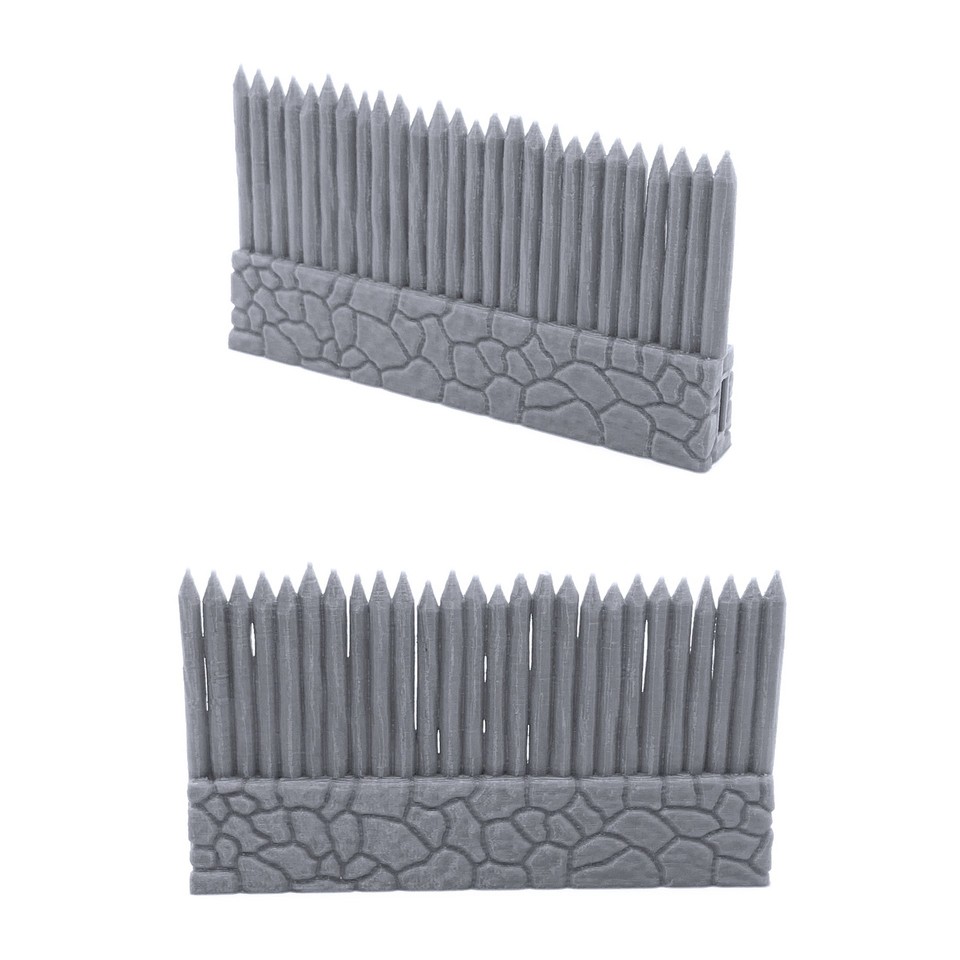 Viking Stockade by Terrain4Print, 3D Printed RPG Scenery Wargame 28mm ...