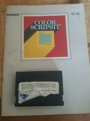 RARE EARLY TANDY Radio Shack Color Computer Software Pak - COLOR ...