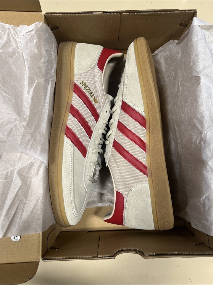 Adidas Handball Spezial “Putty Grey Team Victory Red" Colorway Size 12 ...