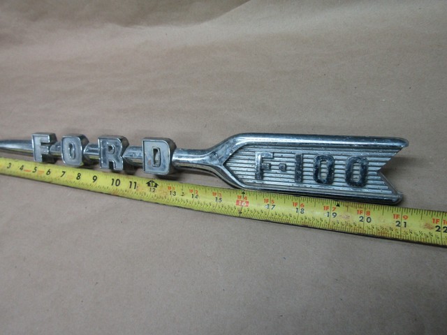 1960 Ford F100 Original Side Hood Emblem Truck Original C0tb 16721 LH ...