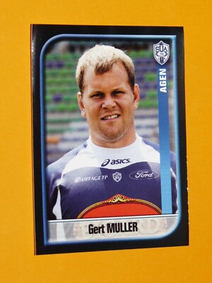 #11 GERT MULLER SU AGEN LOT & GARONNE PANINI RUGBY 2011 FRANCE TOP 14 ...