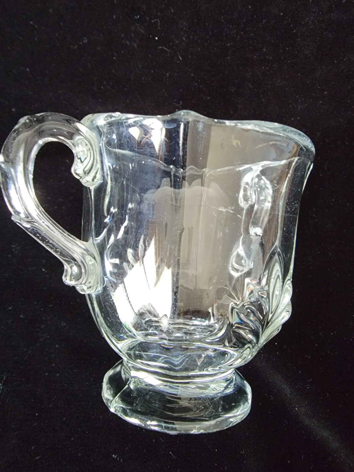 Fostoria Baroque Clear Glass 2-handled Open Sugar Scroll Swirl #2496 No ...