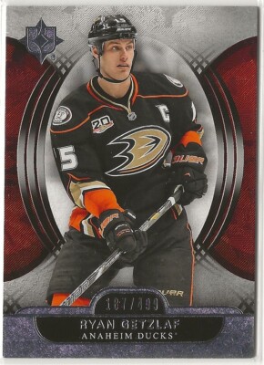 2013-14 Ultimate Collection #29 Ryan Getzlaf 187/499 Anaheim Ducks ...