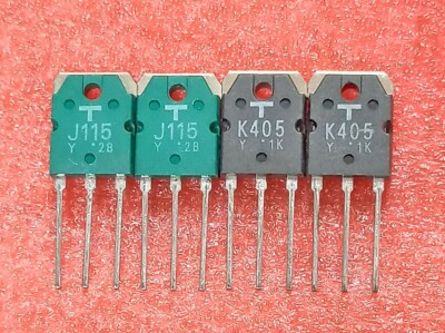 4 pcs TOSHIBA 2SK405 2SJ115 MOSFET Genuine Tested | eBay