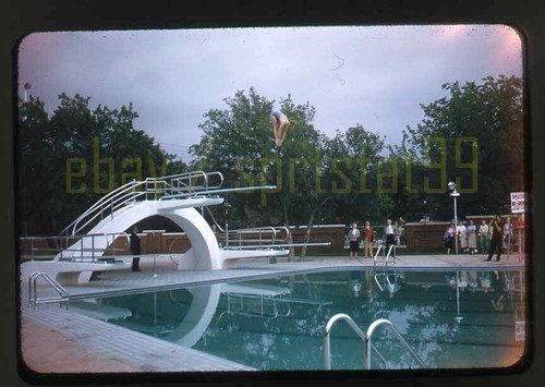 Zoe Ann Olsen - Olympic Diver @ Colonial Country Club c1957 - Vintage Slide | eBay