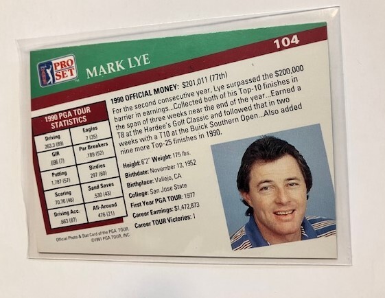 1991 Pro Set - #104 Mark Lye for sale online | eBay