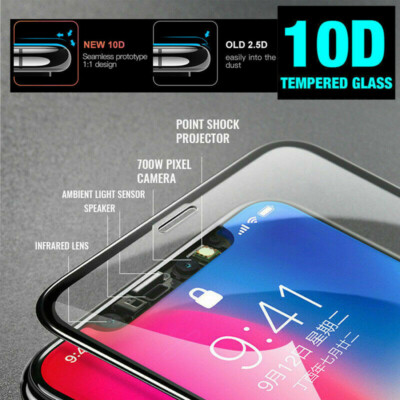 10D Curved Full Cover Real Tempered Glass Screen Protector For Smart ...