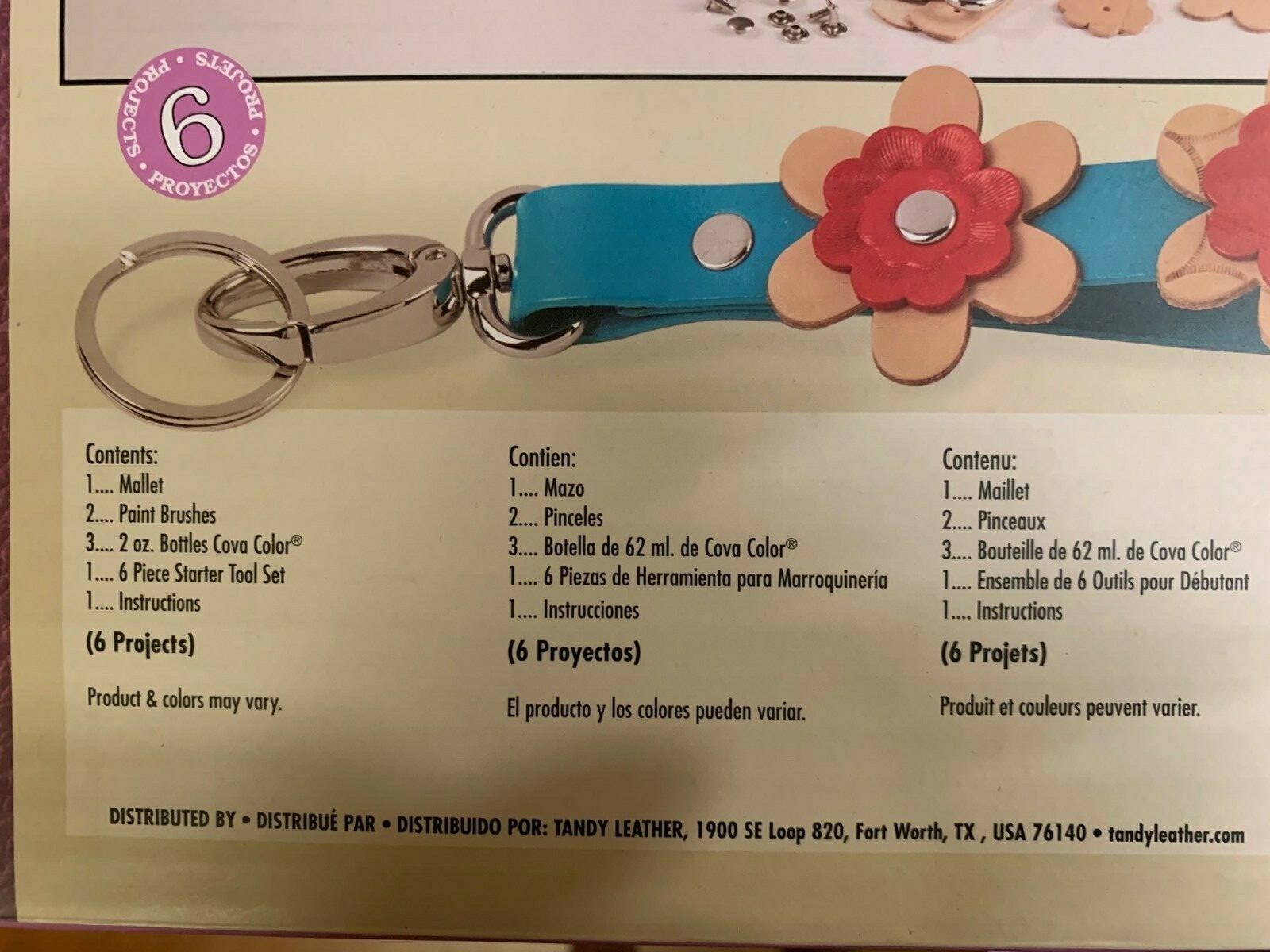 Tandy Basic Leather Stamping Set 2 - 41 pc, 6 projects - Flowers ...