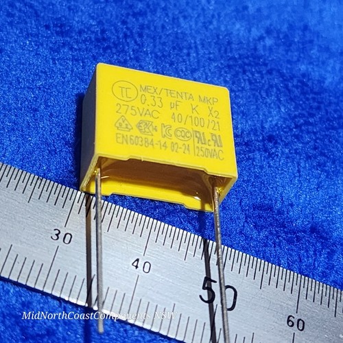 0.33uF 334K Tenta X2 Safety Capacitor 275 VAC Polyprop Filtering Cap P ...