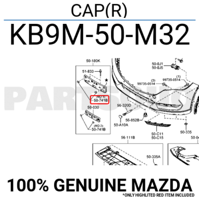 KB9M50M32 Genuine Mazda CAP(R) KB9M-50-M32 | eBay