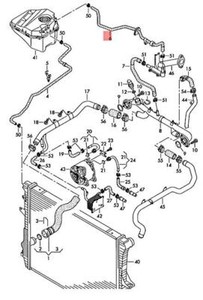 Genuine AUDI VW Q7 Touareg 4LB 7L6 Coolant Hose 7L6122447BK | eBay