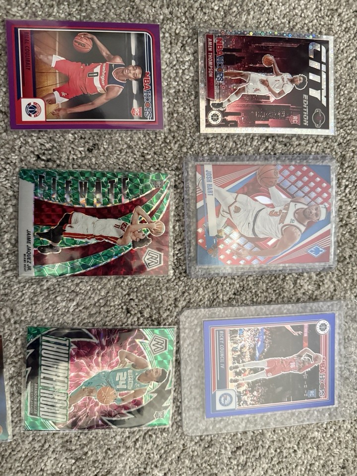 74 Card Basketball Card Lot W/ RC Base, parallels, Inserts, Vet ...