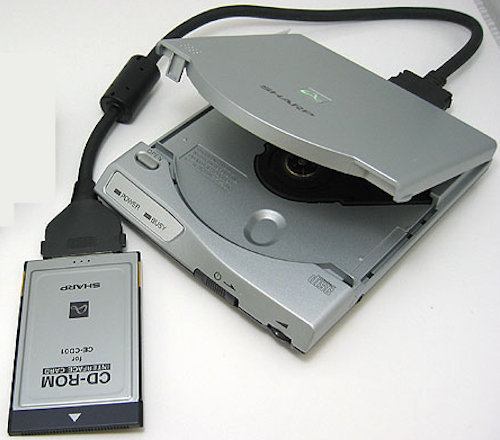 Sharp Portable External PCMCIA CD-ROM drive CE-CD01 Kit w PC Card ...