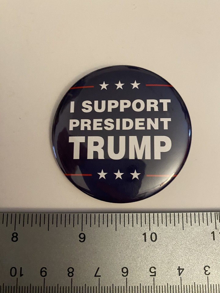 I Support President Trump Pin Back Button P98 | eBay