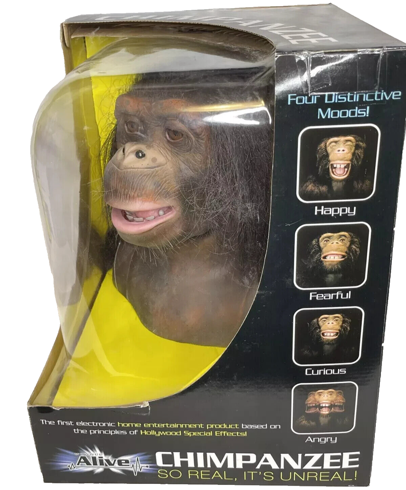 WowWee Alive Chimpanzee Remote Animatronic Sharper Image Wow Wee Never ...