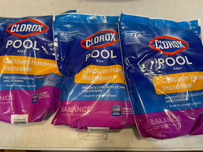 3 Bags Clorox Pool & Spa Calcium Hardness Increaser Granular 12204CLX ...