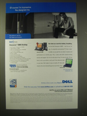 2002 Dell Dimension 4300S Desktop Computer Ad - Of course I'm ...