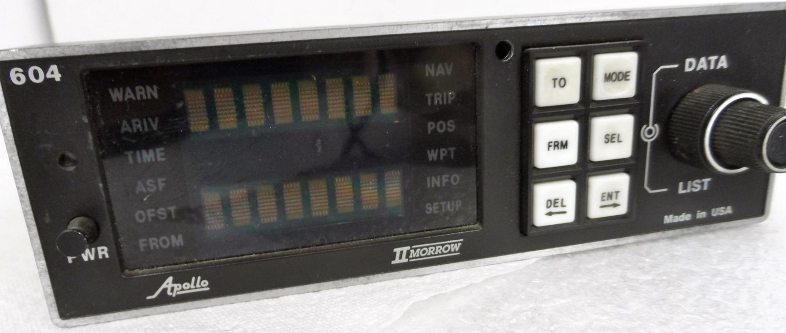 II MORROW APOLLO MODEL 604 430-0128-0069, TAGGED "AS REMOVED" | eBay