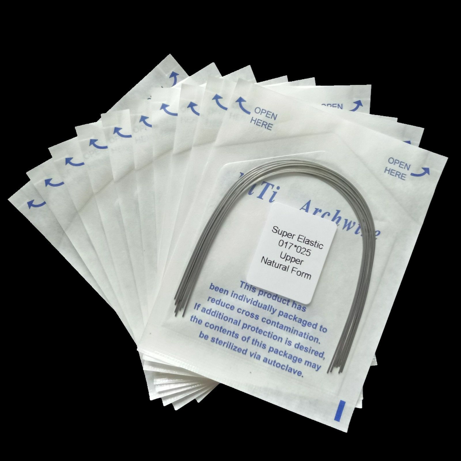 10 Packs Dental Ortho Super Elastic Niti Rectangular Arch Wire Upper ...